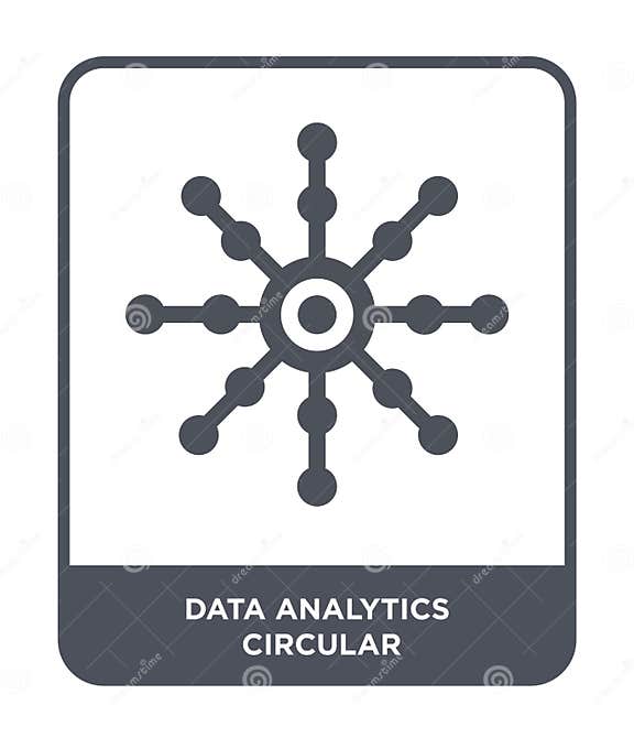 Data Analytics Circular Icon in Trendy Design Style. Data Analytics ...