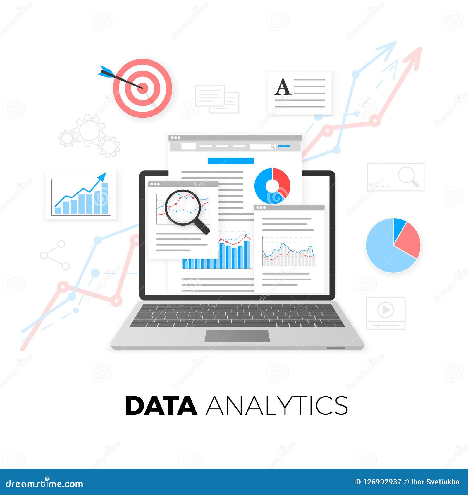 Data Analytics Concept. SEO Optimization. Search Engine Optimization ...