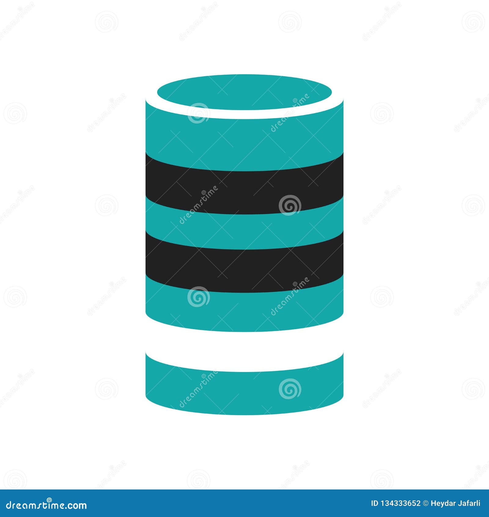 Data Analytics Cylinder Symbol Icon Vector Sign and Symbol Isolated on ...
