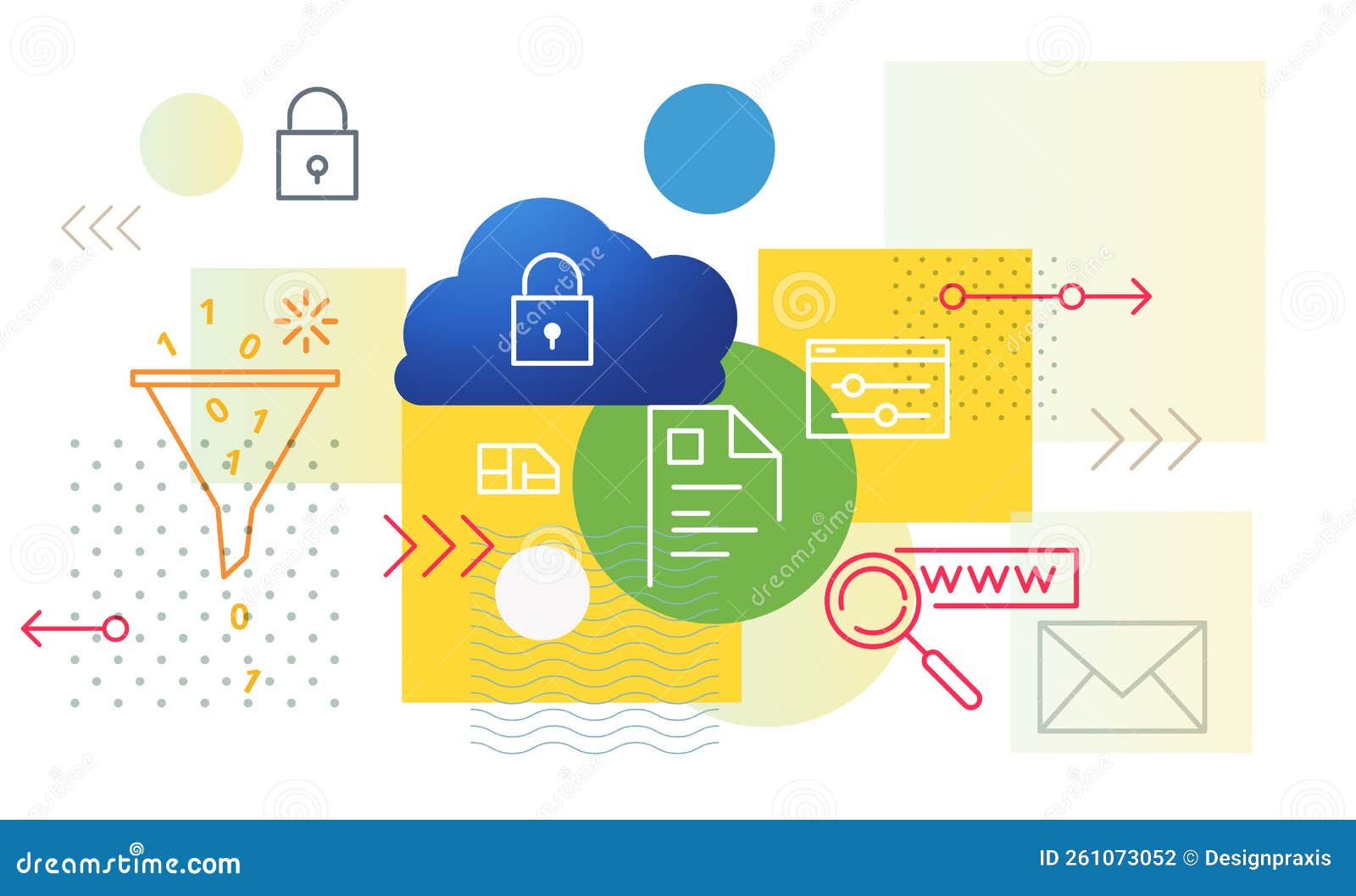 Data Analytics - Data Sorting and Collection - Illustration Stock Vector - Illustration of ...