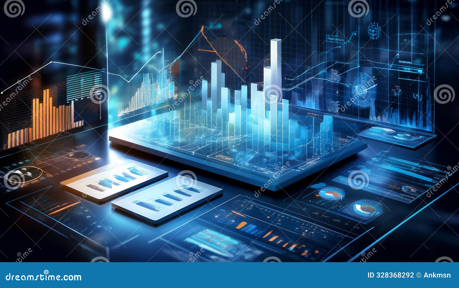 Data Analytics, Featuring Elements Like Charts, Graphs, And Data ...