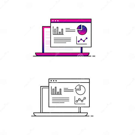 Data Analytics Icon, Business Intelligence - Analytics Dashboard ...