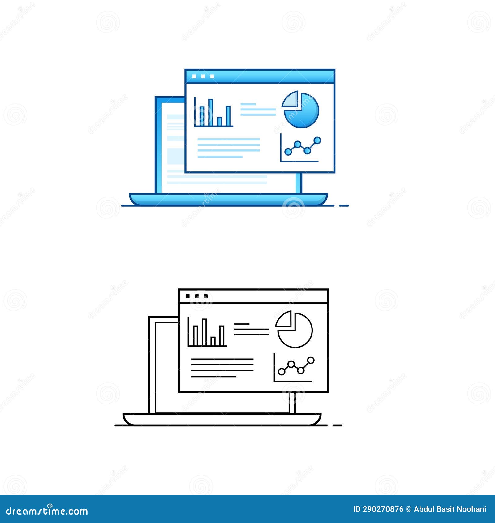Data Analytics Icon, Business Intelligence - Analytics Dashboard ...