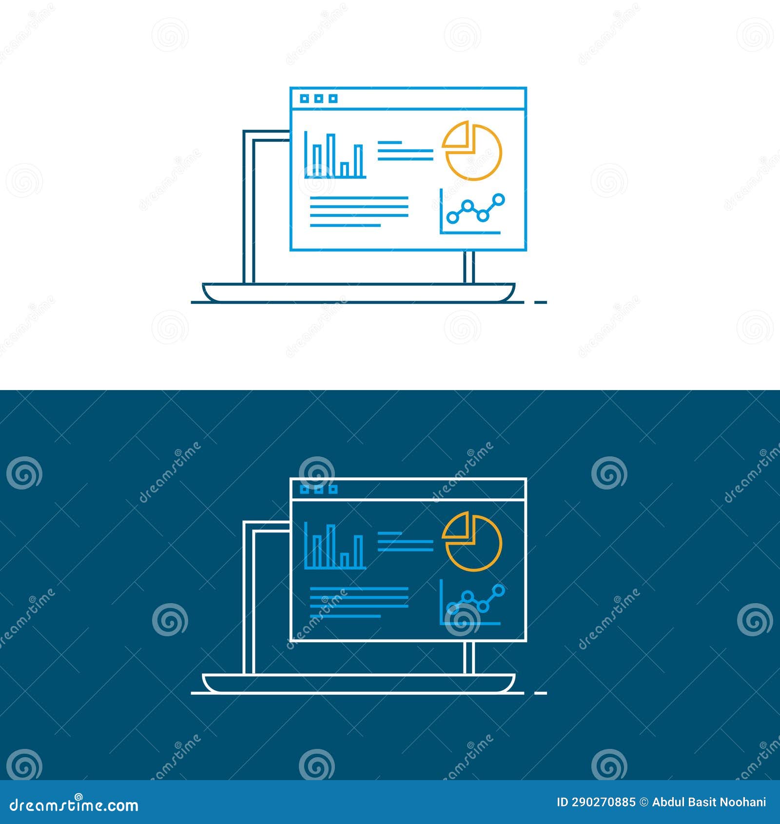 Data Analytics Icon, Business Intelligence - Analytics Dashboard ...
