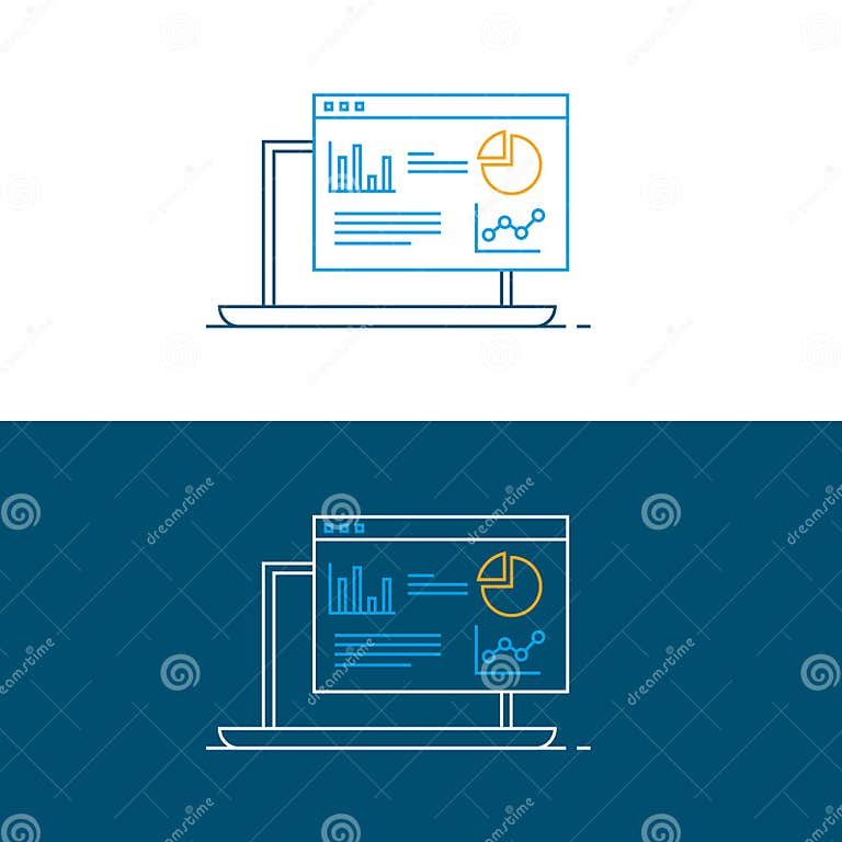 Data Analytics Icon, Business Intelligence - Analytics Dashboard ...