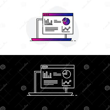 Data Analytics Icon, Business Intelligence - Analytics Dashboard ...