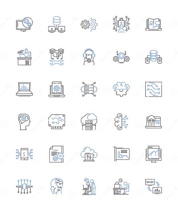 Data Analytics Line Icons Collection. Insights, Tracking, Dashboard, Metrics, Analysis ...