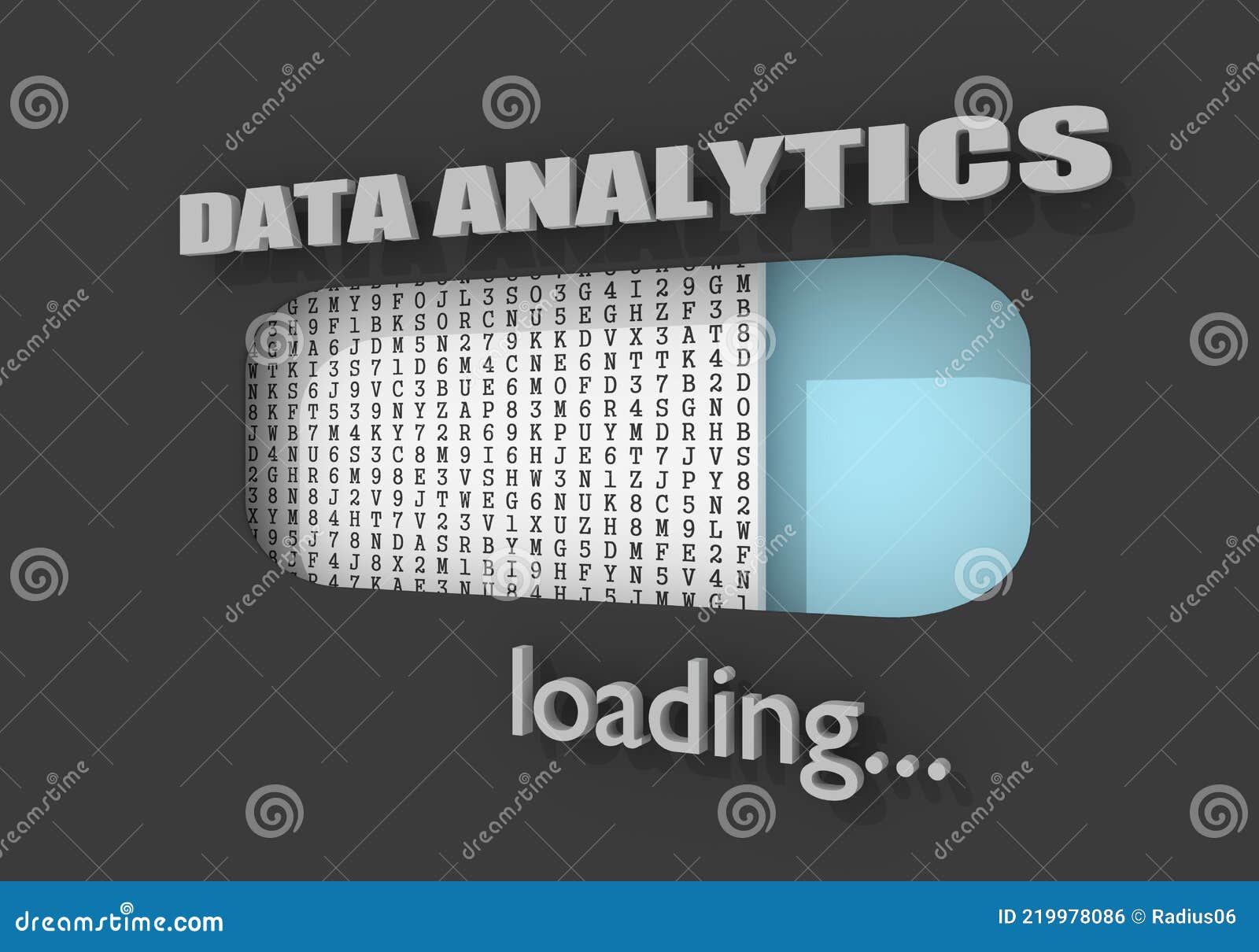 Data Analytics Loading. Concept of Internet Technology Stock ...