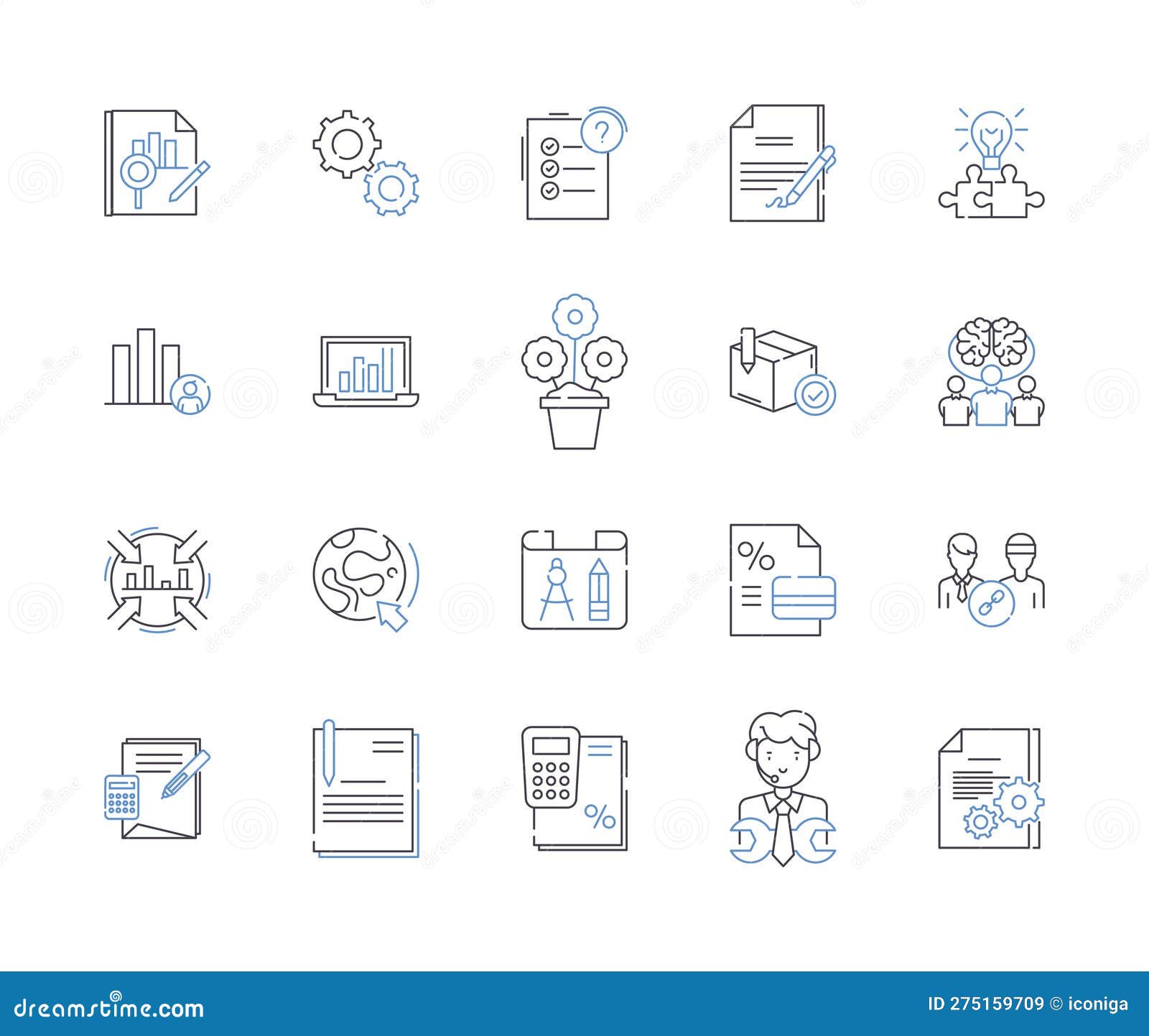 Data Analytics Outline Icons Collection. Data, Analytics, Science ...