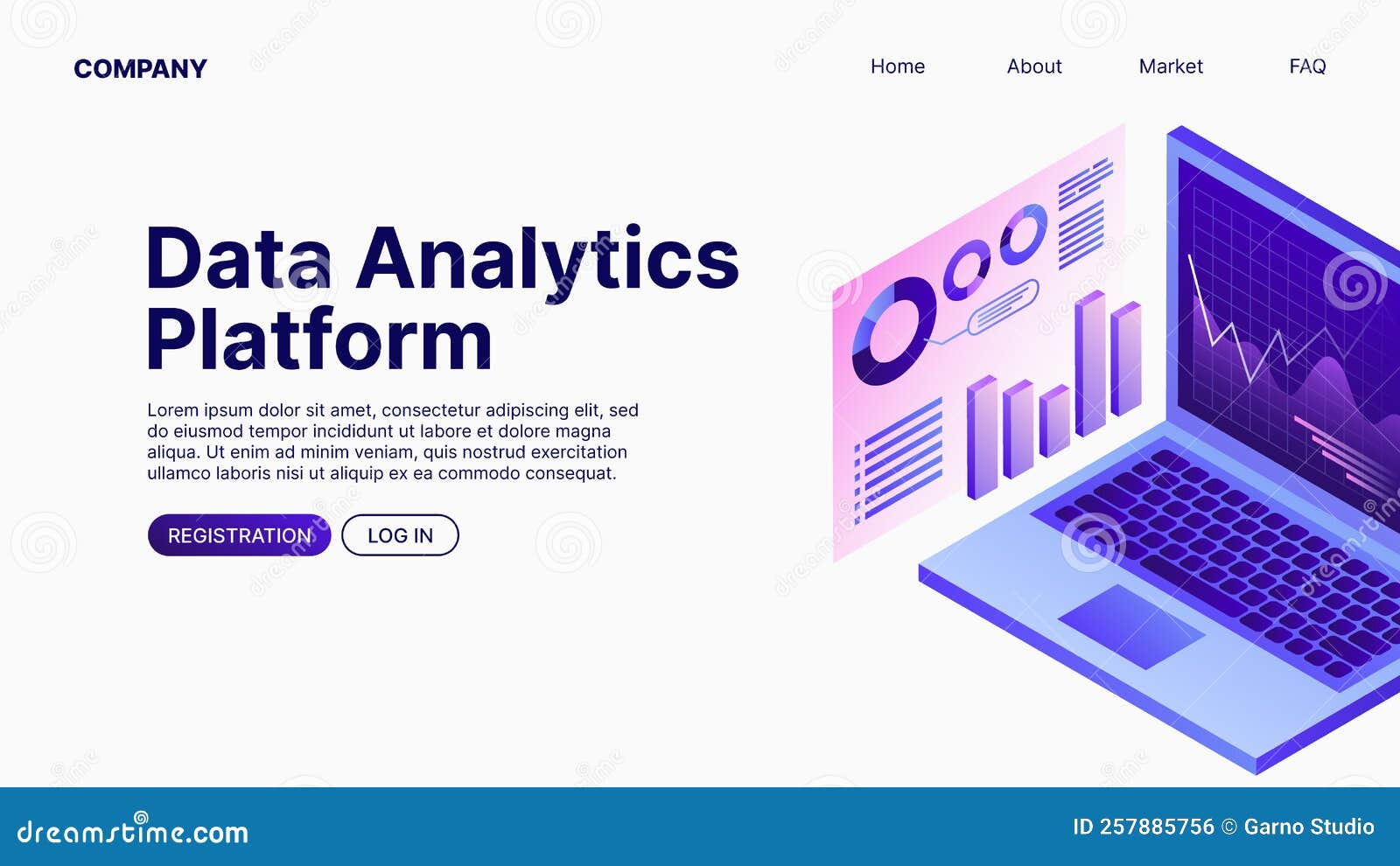 Data Analytics Platform. Data Analyse Stock Vector - Illustration of ...