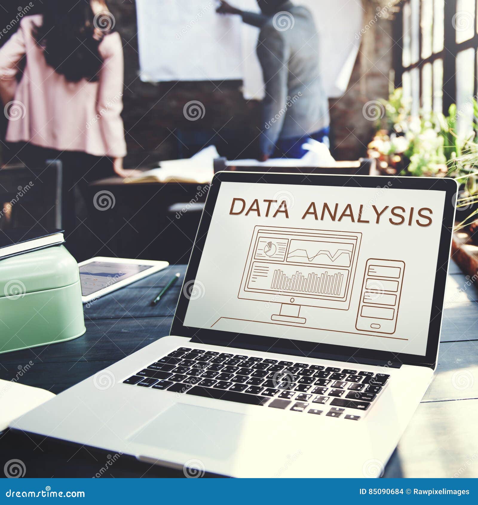 Data Analytics Progress Summary Computer Concept Stock Photo - Image of ...