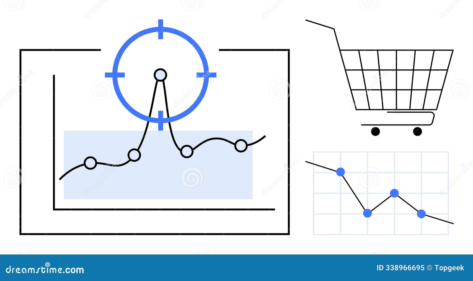 Data Analytics and Shopping Trends Highlighted by Graphs and Cart ...