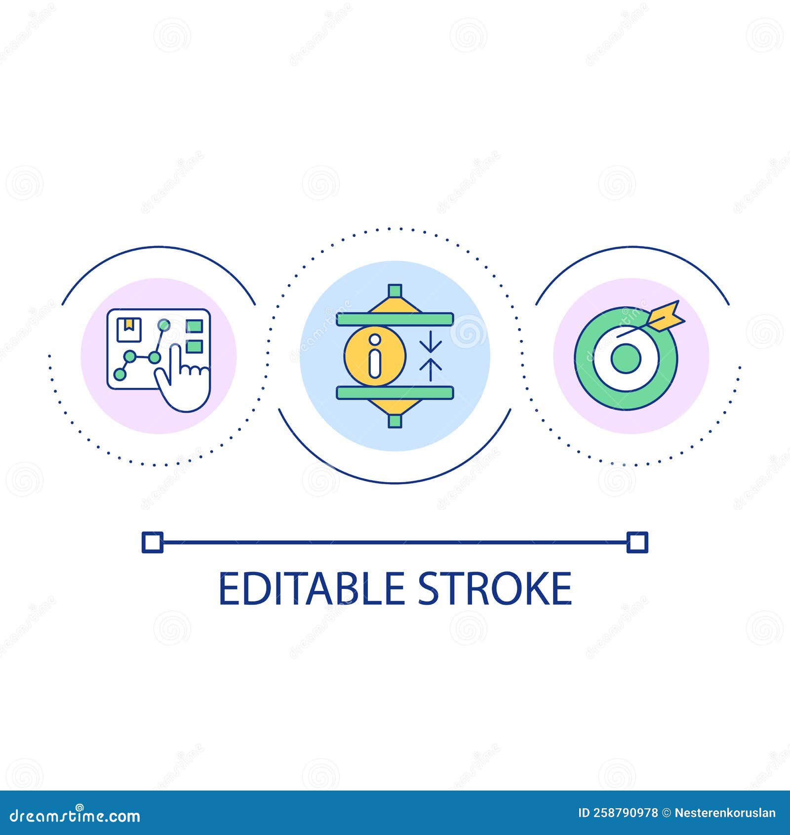 Data Analytics Technology Loop Concept Icon Stock Vector - Illustration ...