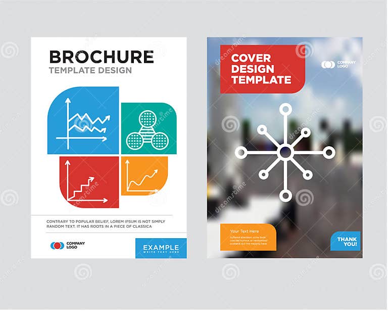 Data Analytics Wheel Brochure Flyer Design Template Stock Illustration ...