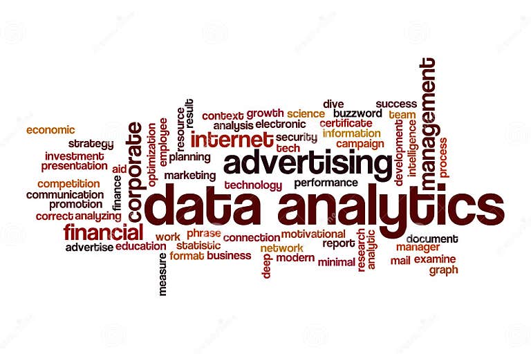 Data Analytics Word Cloud Concept Stock Illustration - Illustration of ...