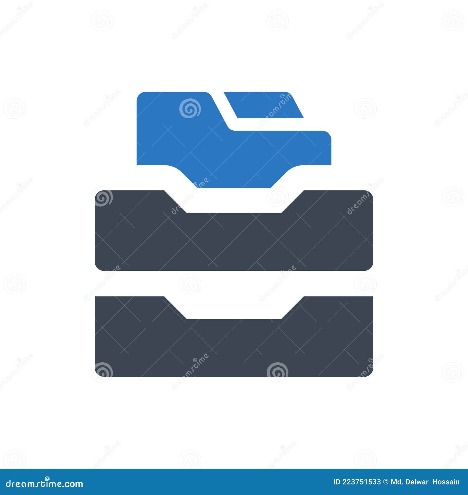 Data archive icon stock vector. Illustration of icon - 223751533