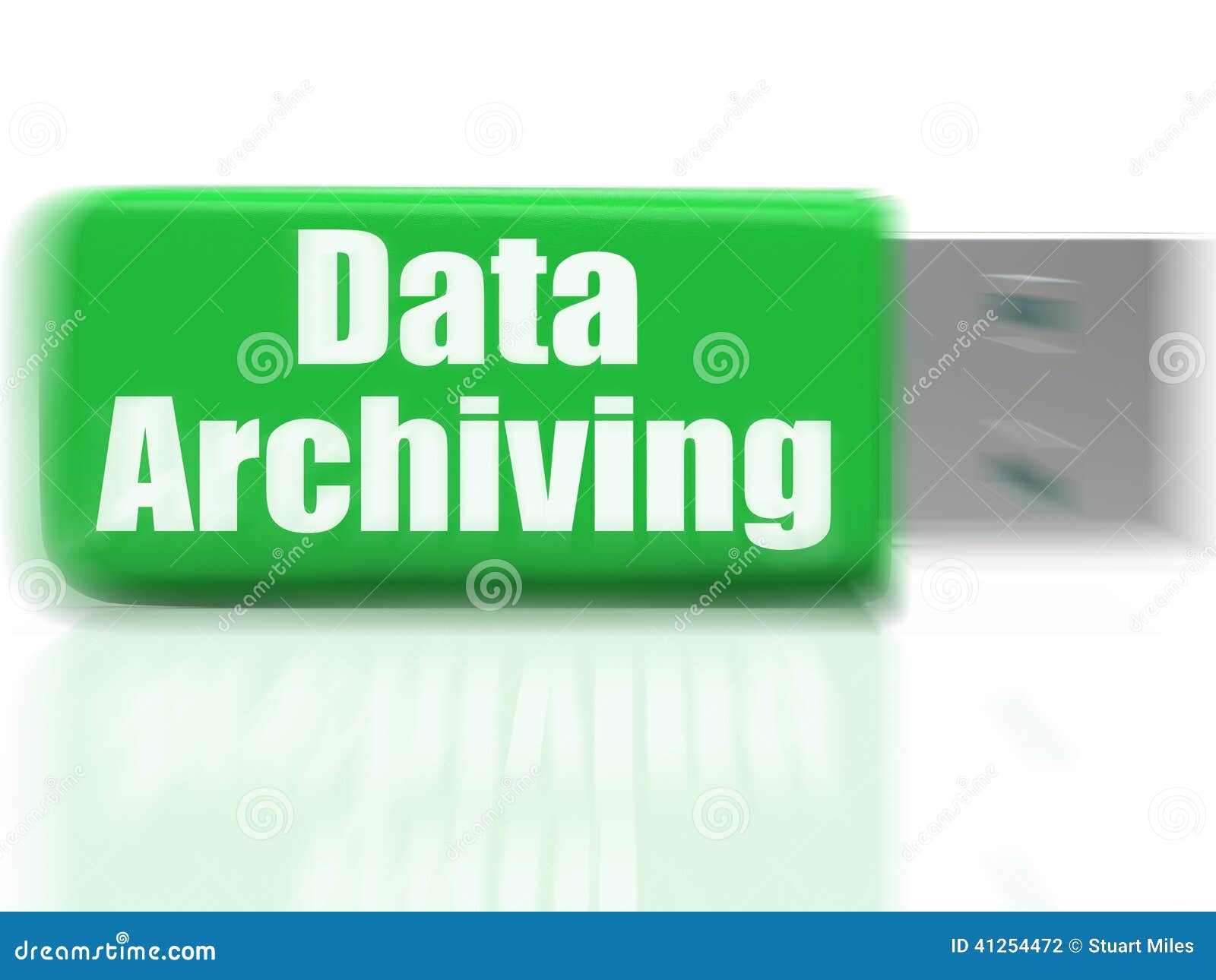Data Archiving Shows Fact Documentation And Storage Stock Image ...