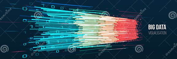 Data Array Visual Concept for Website. Big Data Connection Complex. Big Data Visualization ...