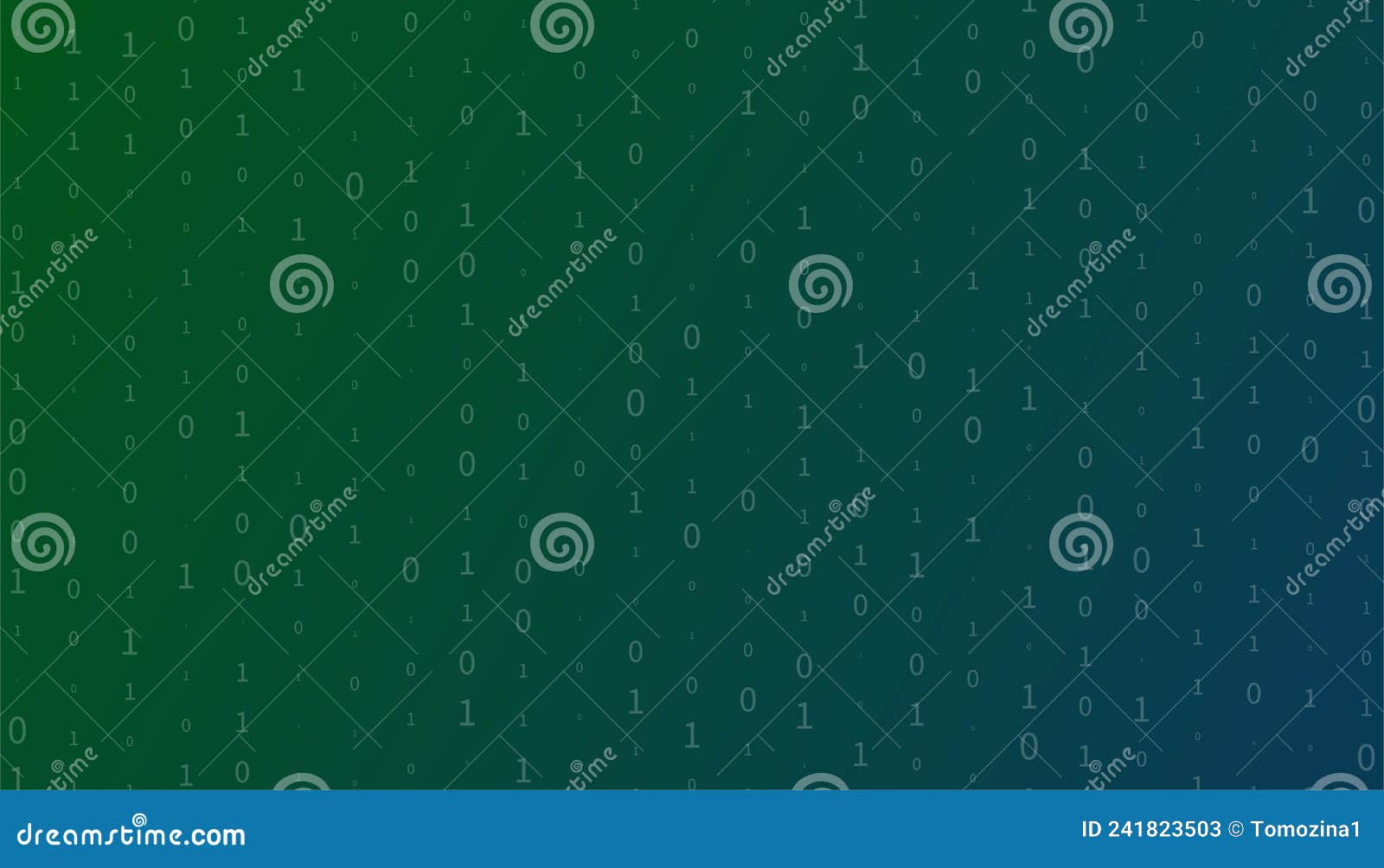 Data Background with One and Zero Stock Vector - Illustration of ...