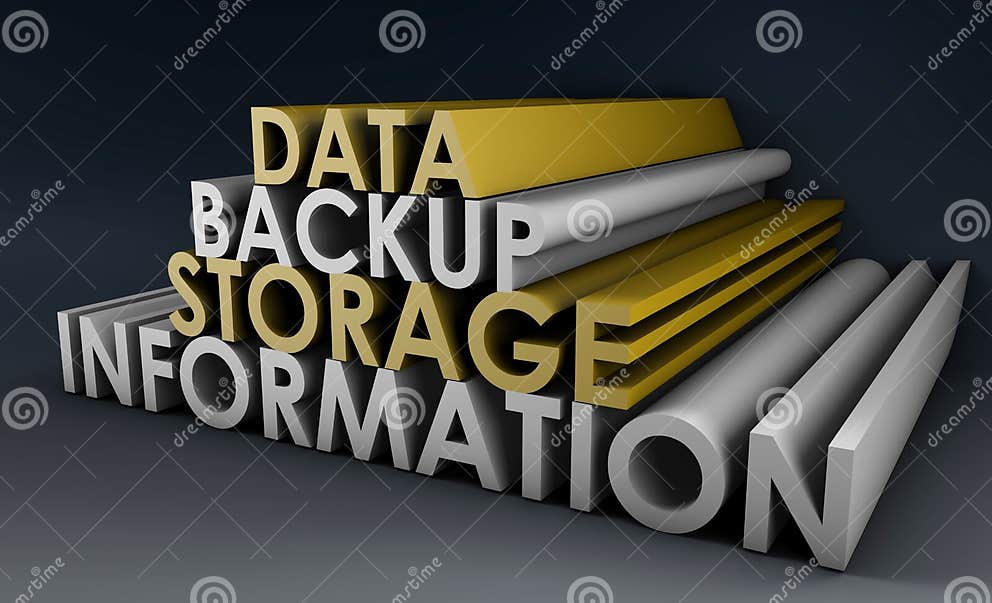Data Backup stock illustration. Illustration of online - 10776877