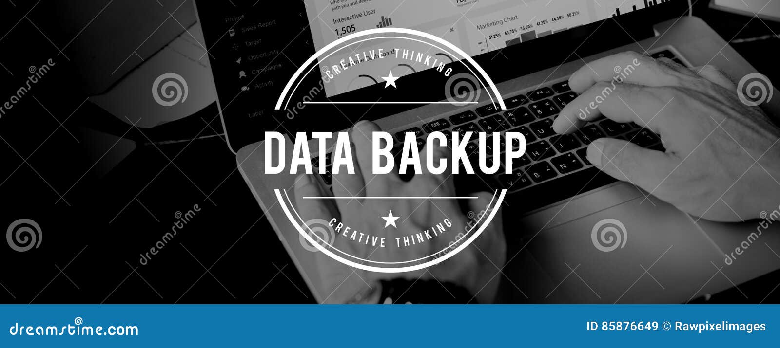 Data Backup Information Storage Server Technology Concept Stock Image ...