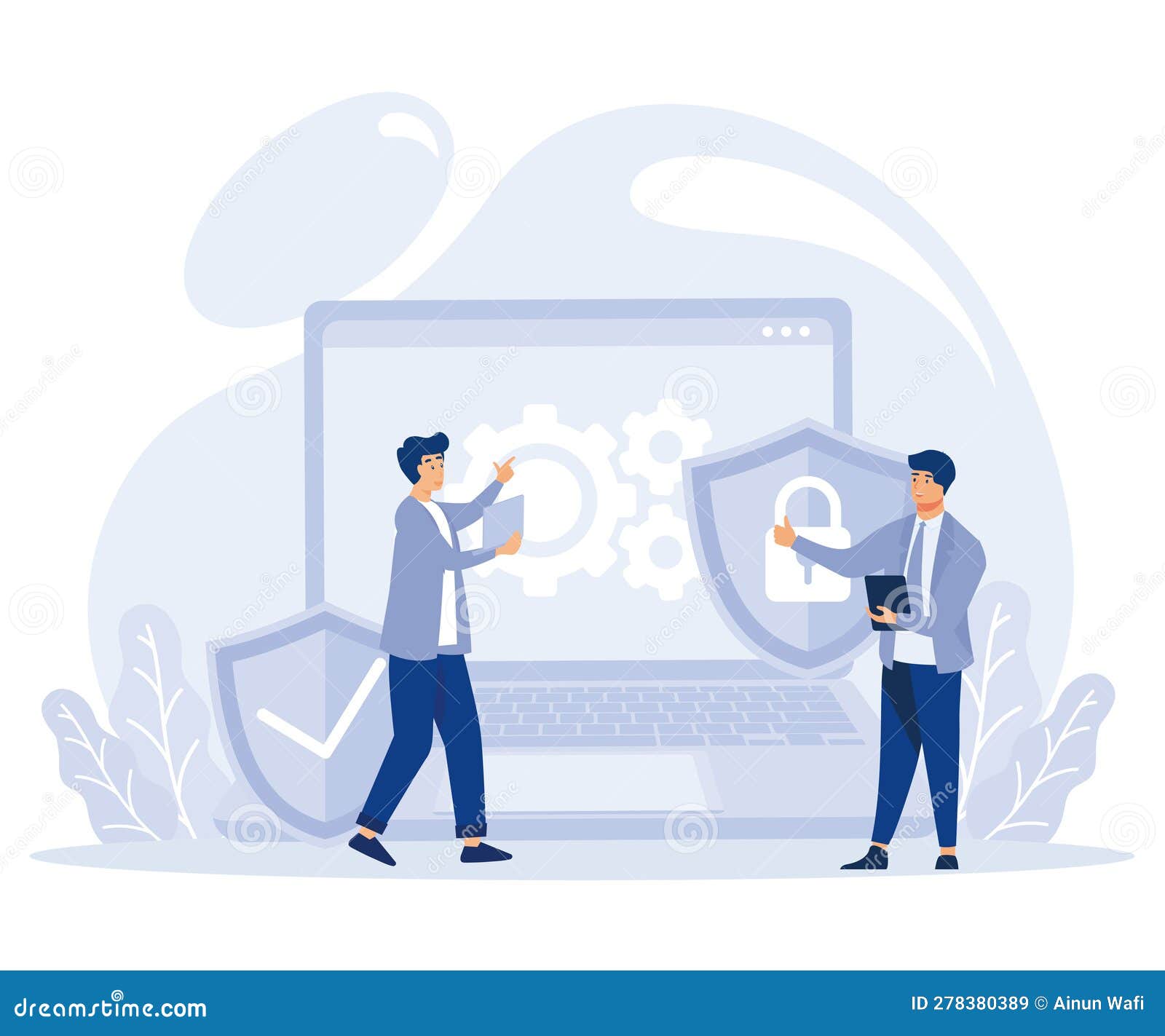Data Backup Software Concept, Remote Server, Protection from Cyber ...