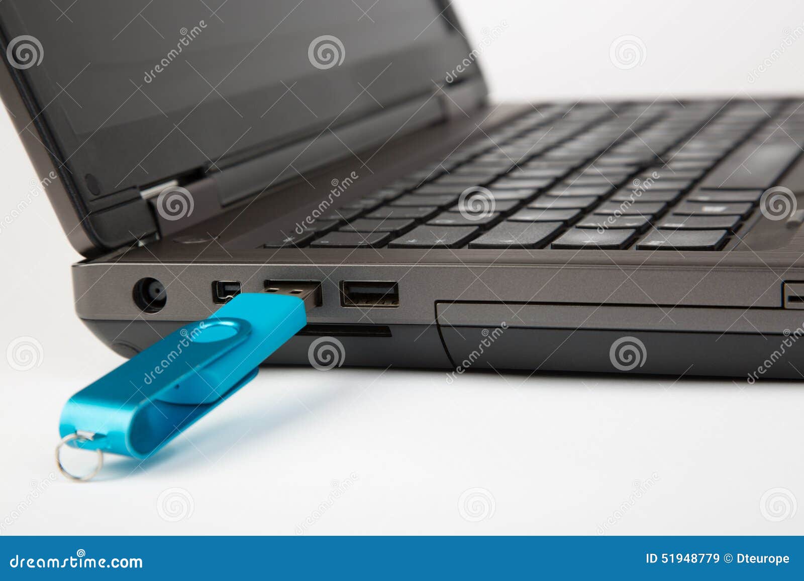 Data Backup To an USB Stick Stock Image - Image of connect, notebook ...