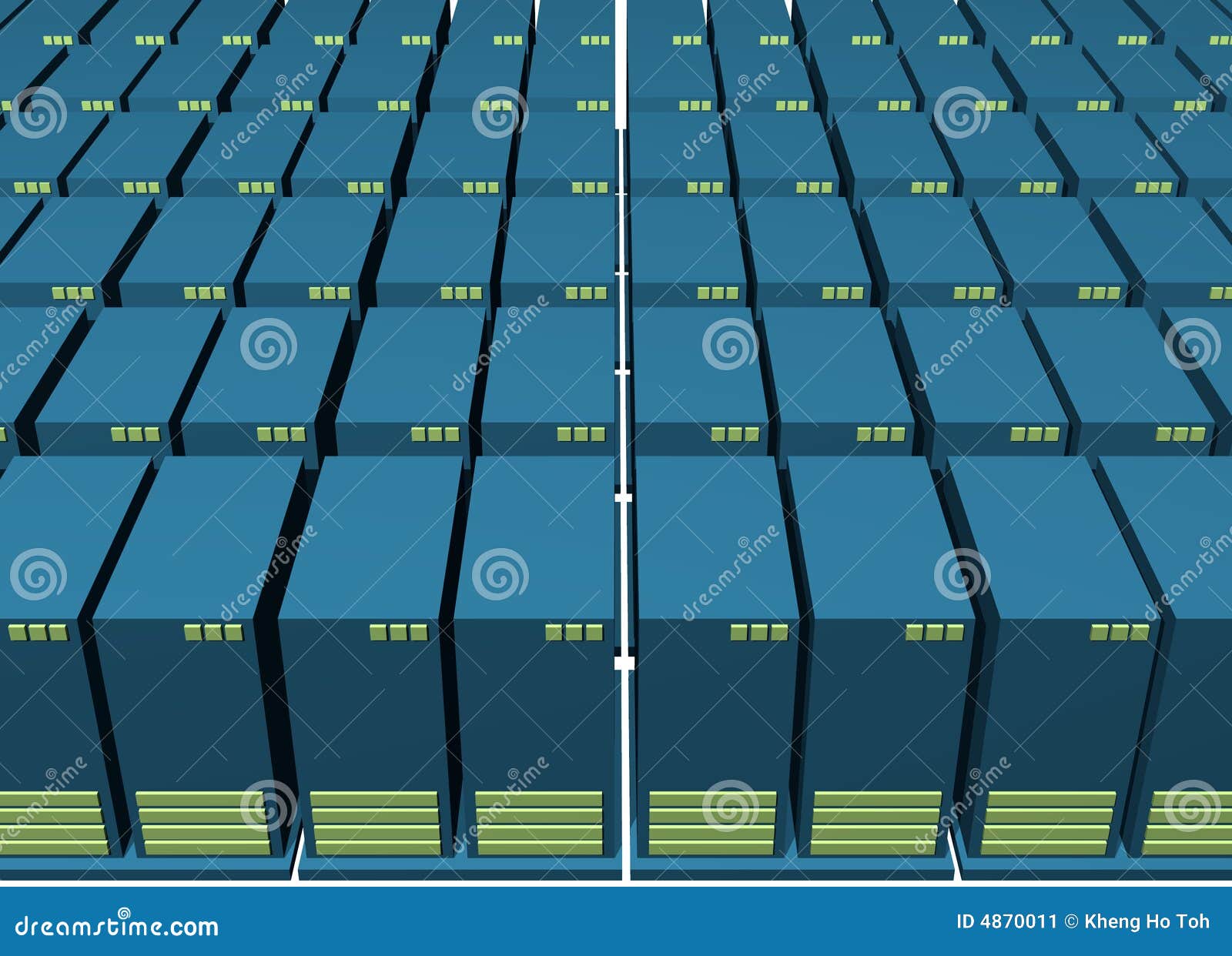 Data Backup Warehousing Environment Stock Illustration - Illustration ...