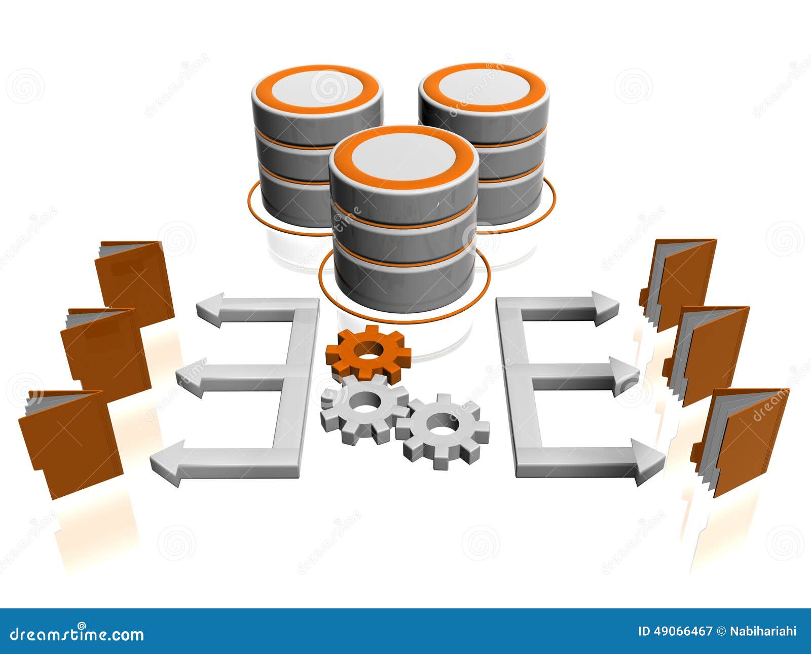 Data base icon stock illustration. Illustration of folder - 49066467