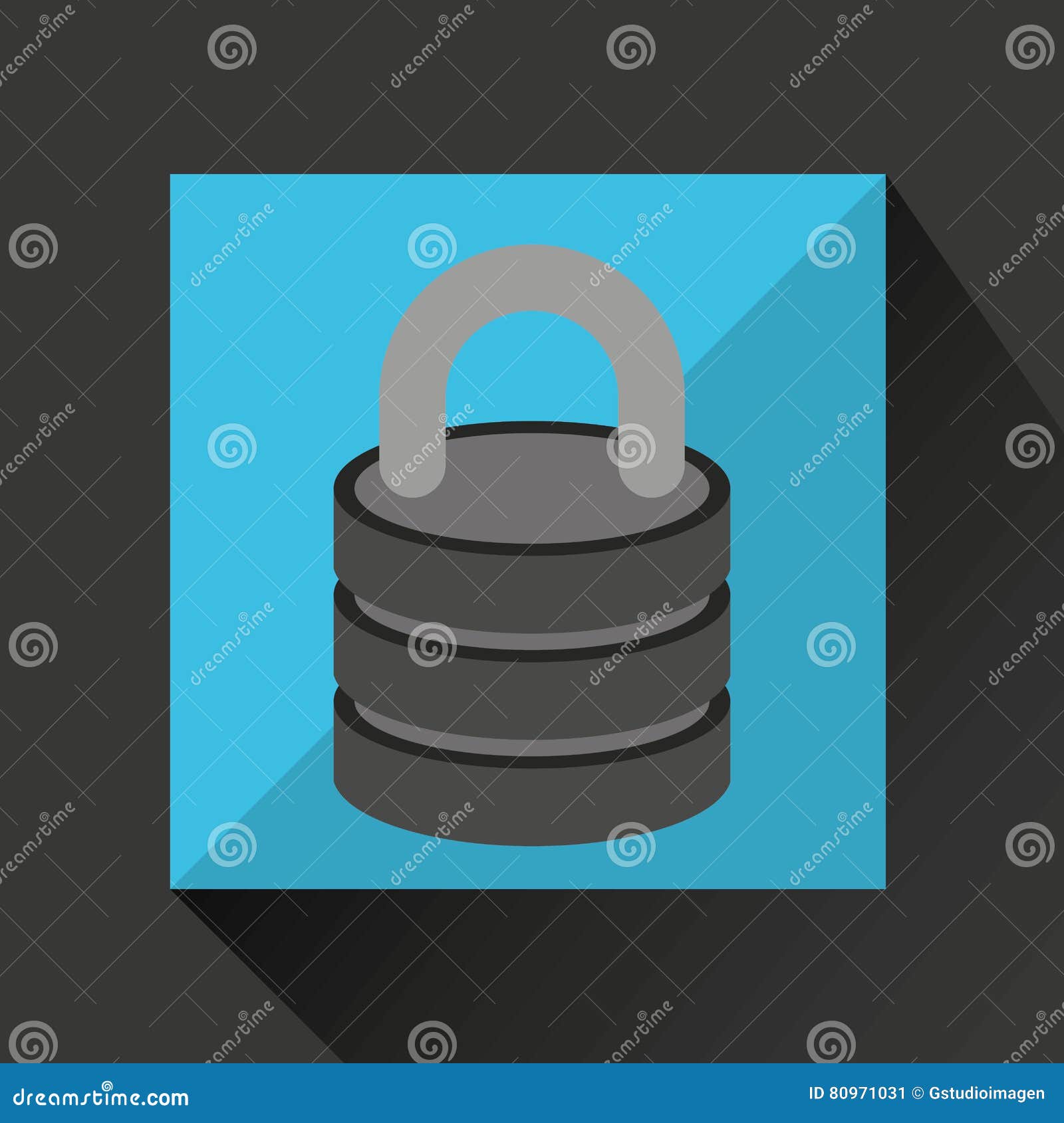 Data Base Security System Technology Stock Vector - Illustration of ...