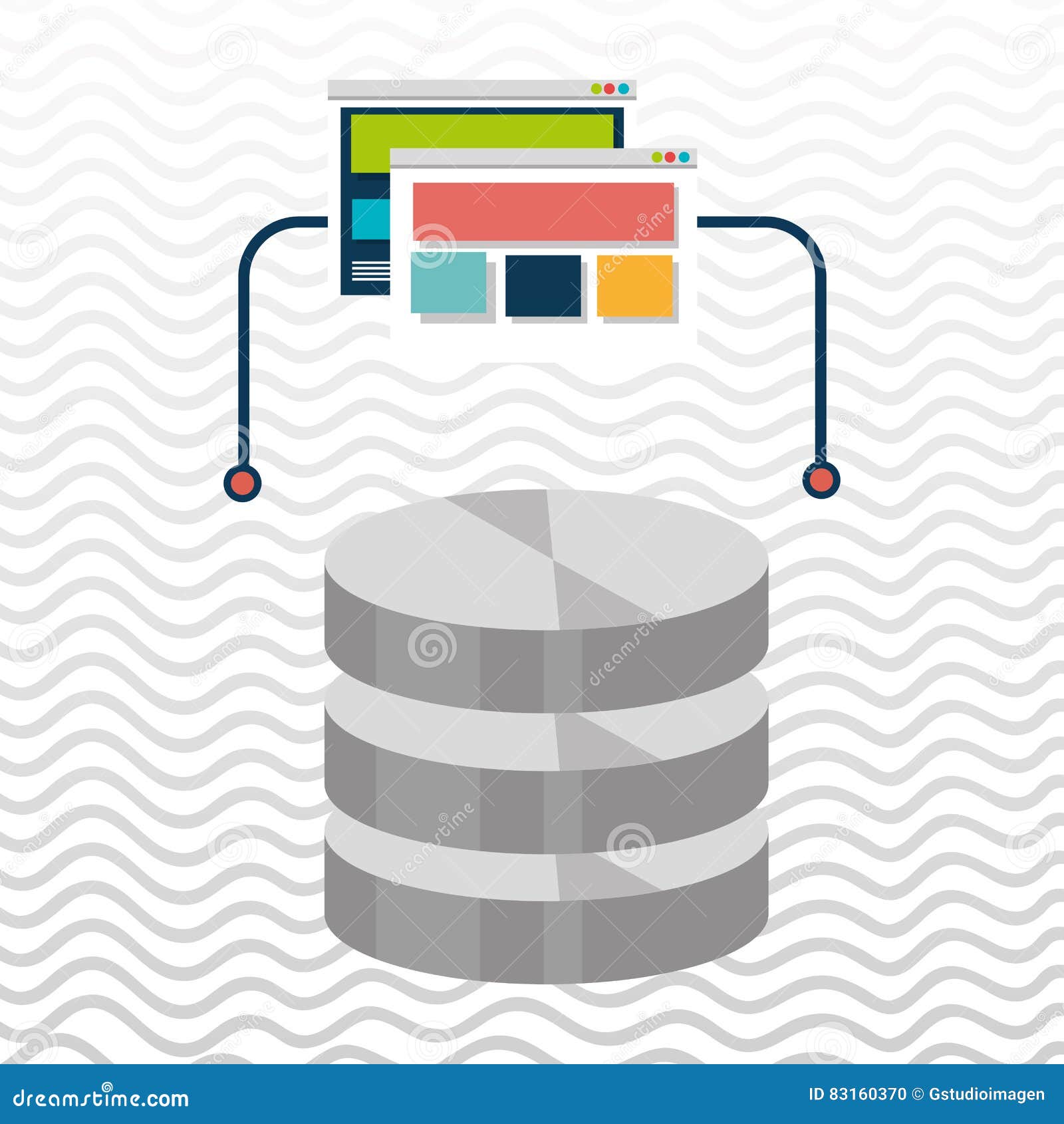 Data base web page stock illustration. Illustration of database - 83160370