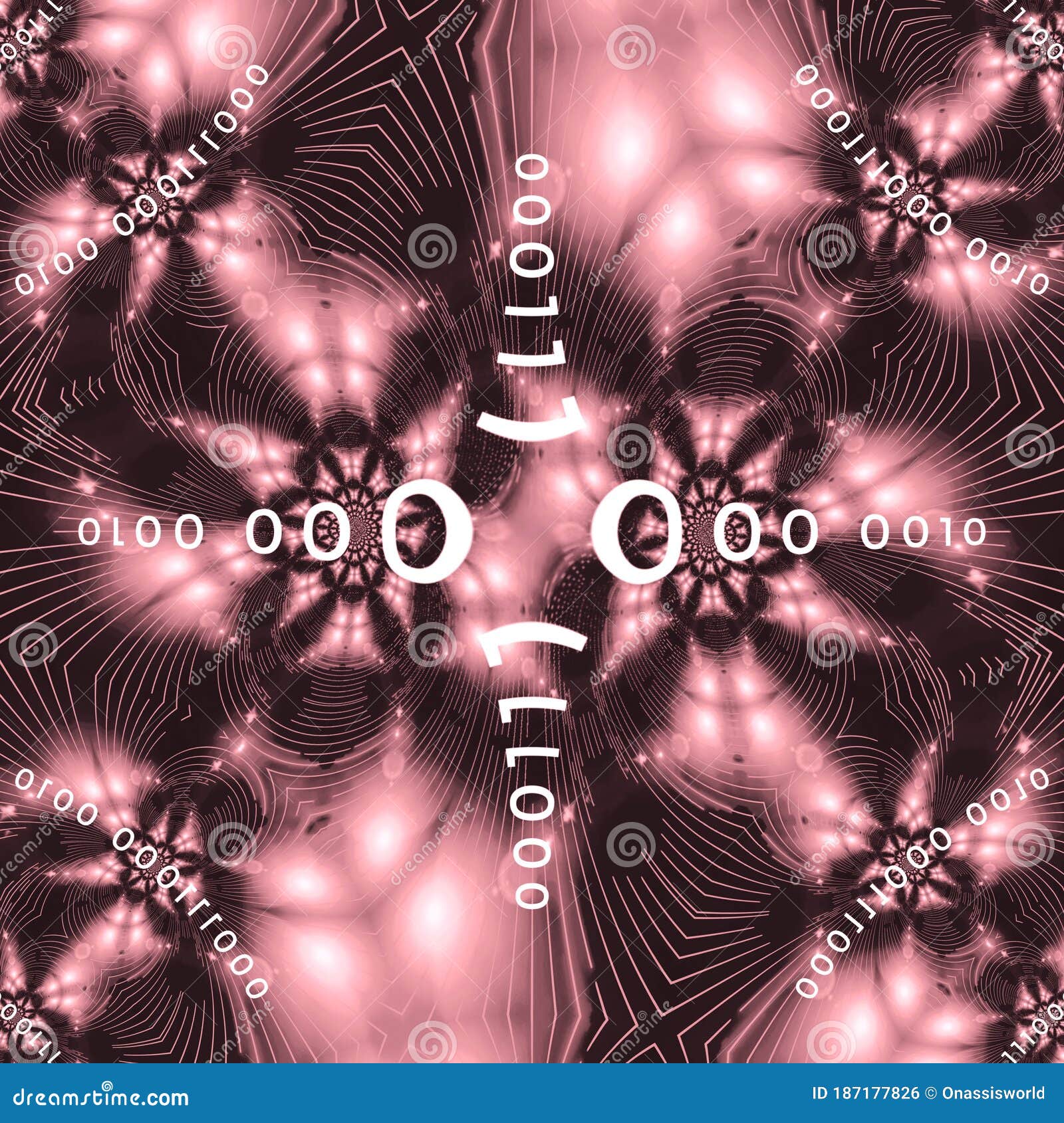 Data Binary Code 000111 Abstract Stock Illustration - Illustration of ...