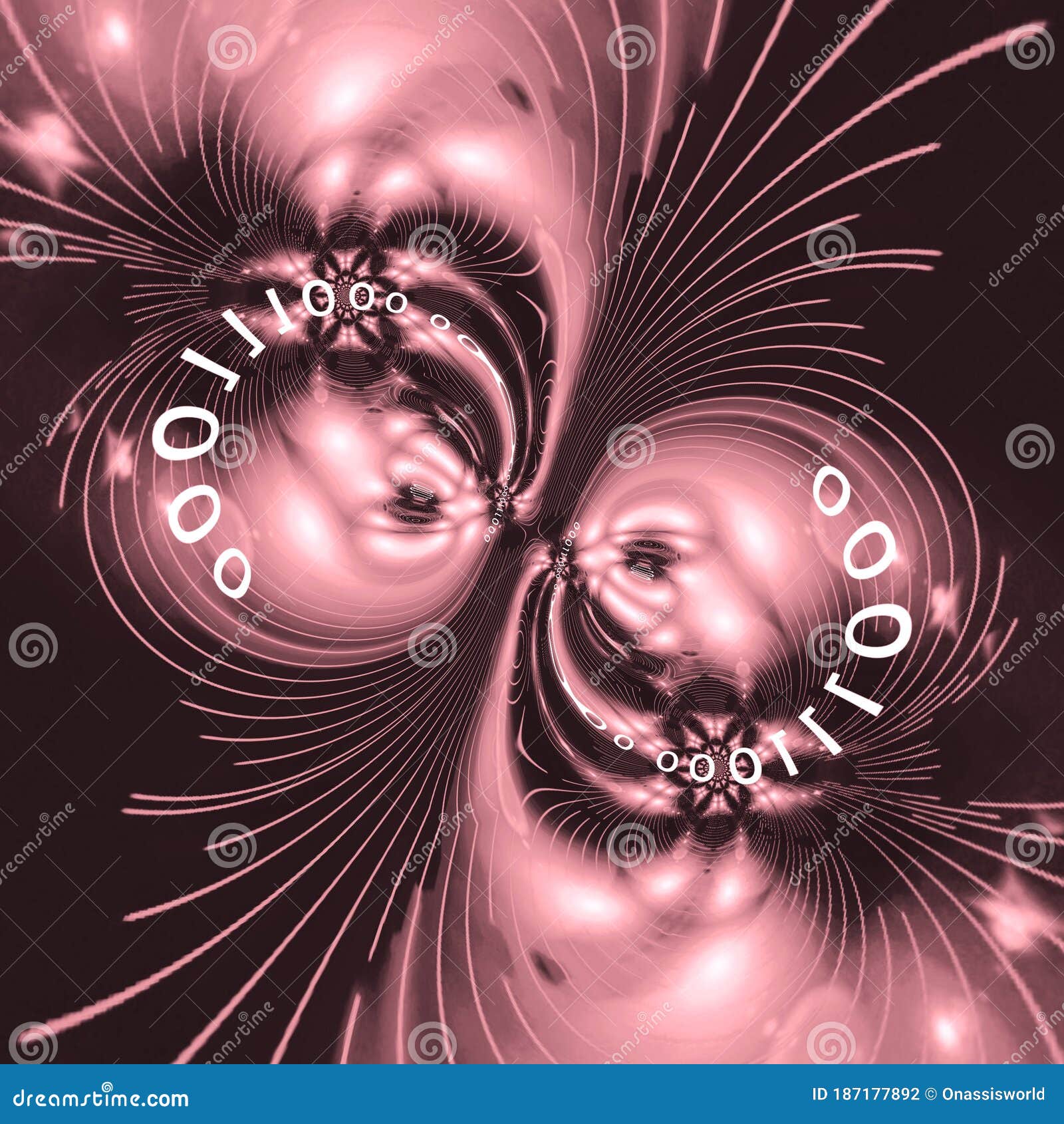 Data Binary Code 000111 Abstract Stock Illustration - Illustration of ...