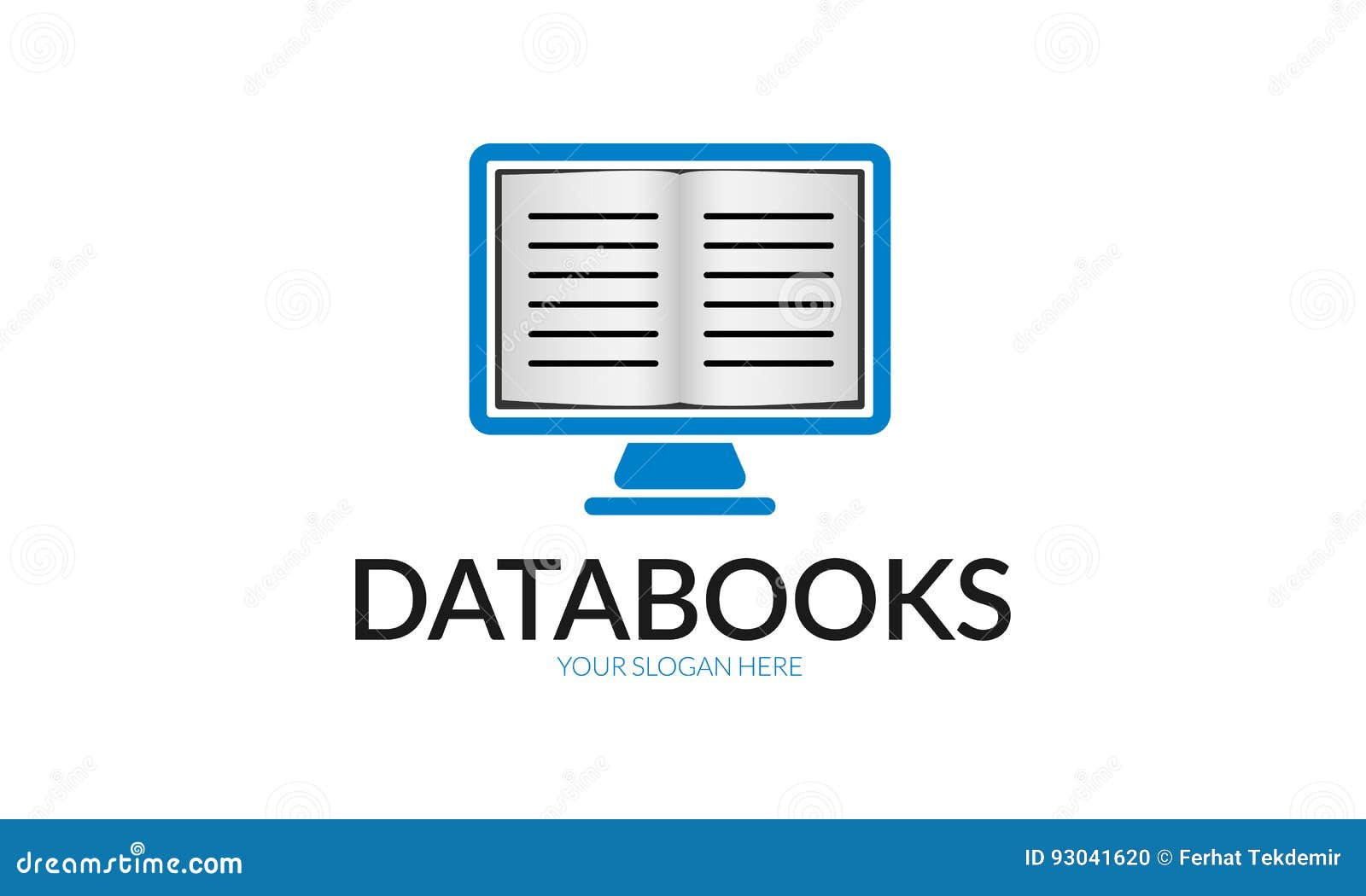 Data Books Logo stock vector. Illustration of suit, book - 93041620