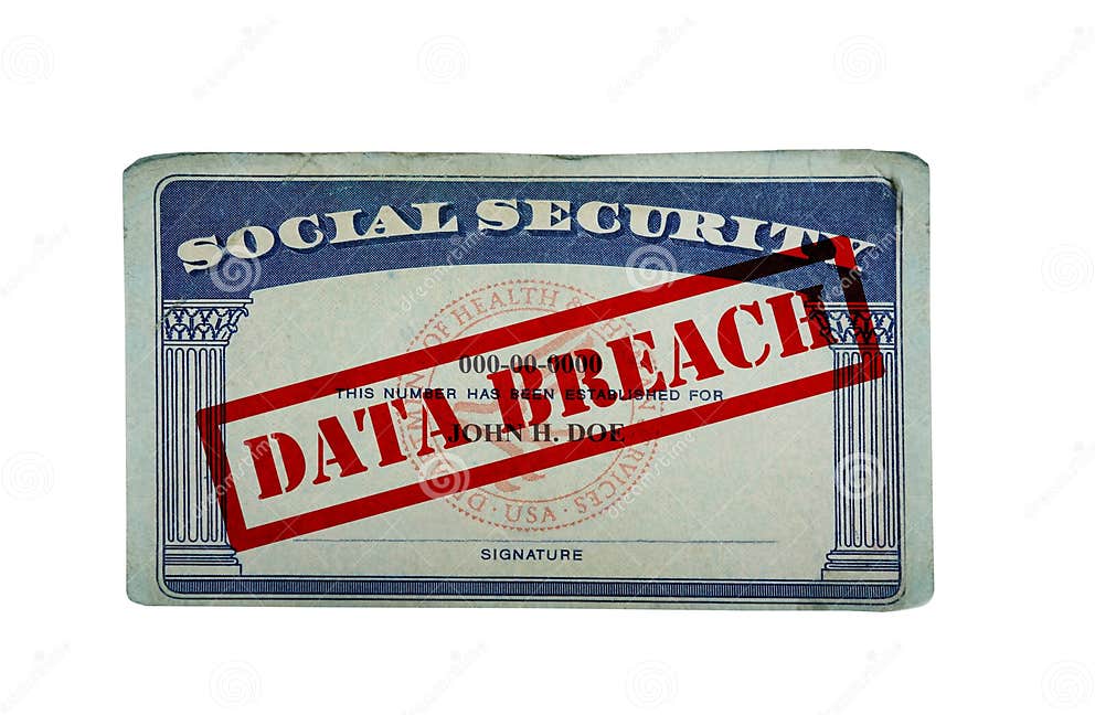 Data breach ID card stock image. Image of private, stolen - 58796893