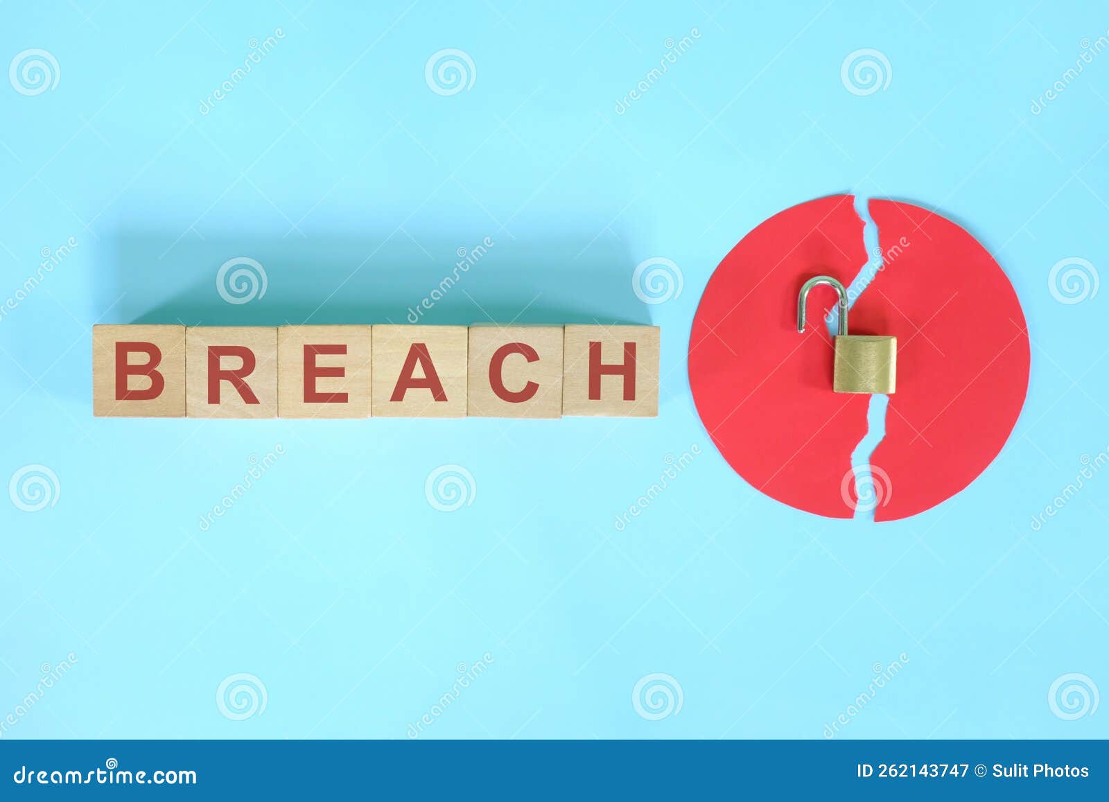Data Breach and Information Theft Concept. Creative Composition with ...