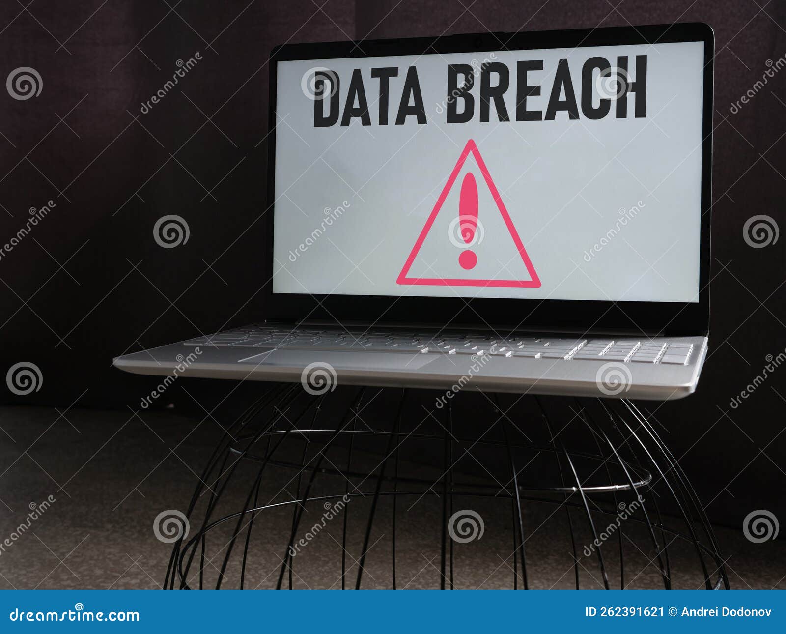 Data Breach is Shown Using the Text Stock Image - Image of breach ...