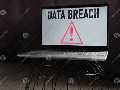 Data Breach is Shown Using the Text Stock Image - Image of breach ...