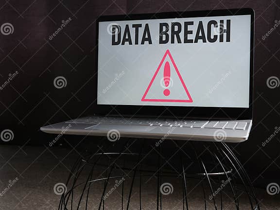 Data Breach is Shown Using the Text Stock Image - Image of breach ...