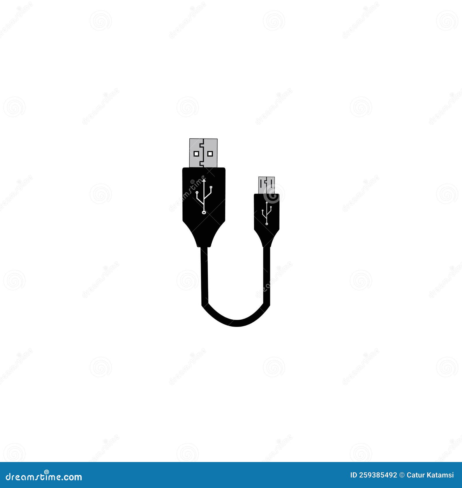 Data cable design template stock illustration. Illustration of battery ...
