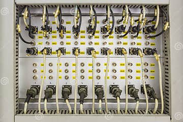 Data cable on panel stock photo. Image of business, landscape - 31597670