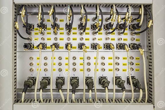 Data cable on panel stock photo. Image of business, landscape - 31597670