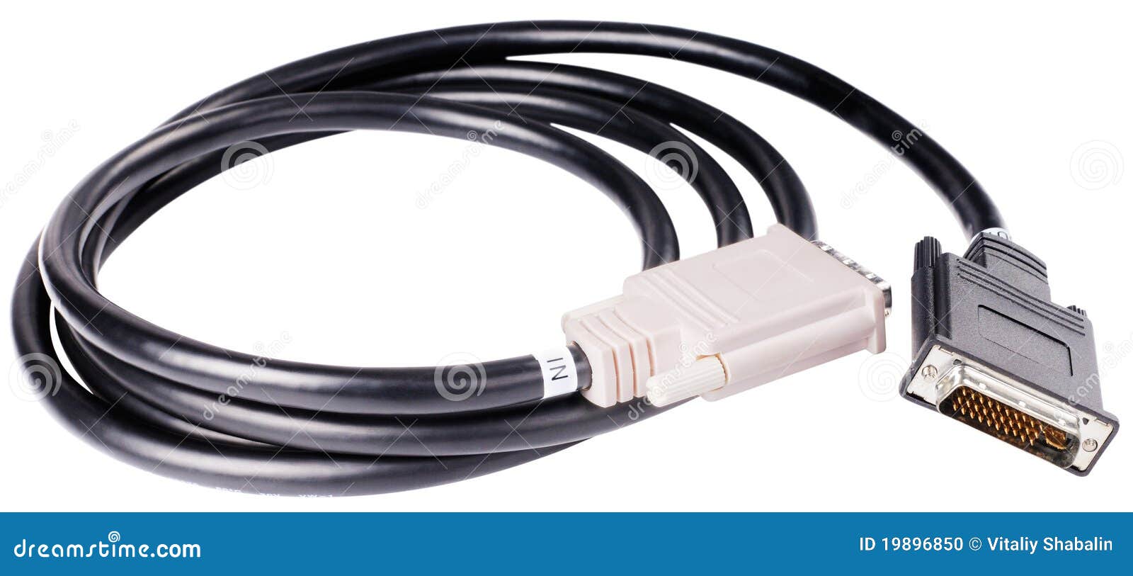 Data cable on white stock photo. Image of connector, equipment - 19896850
