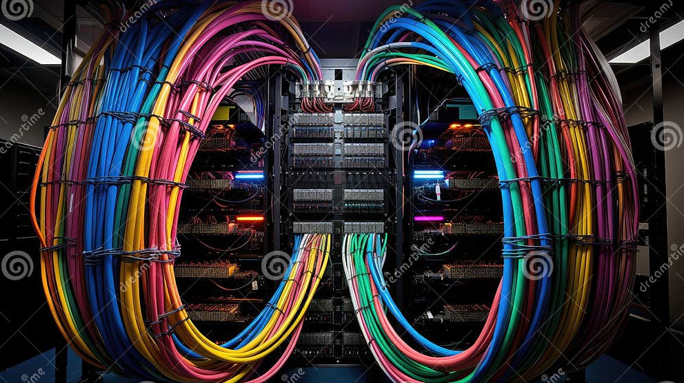 Data Cabling Structured Stock Illustration Illustration Of Background