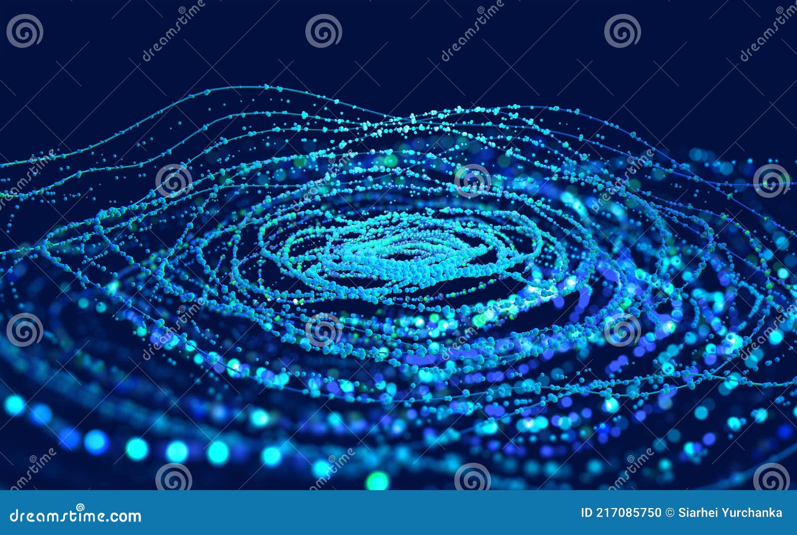 Digital Funnel, Vector Illustration. Network Connections With Points ...