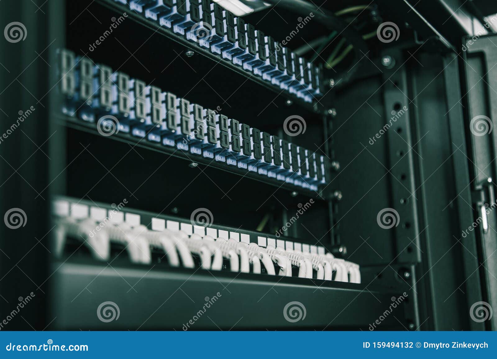 Close Up of a Modern Internet Server Stock Photo - Image of electronic ...