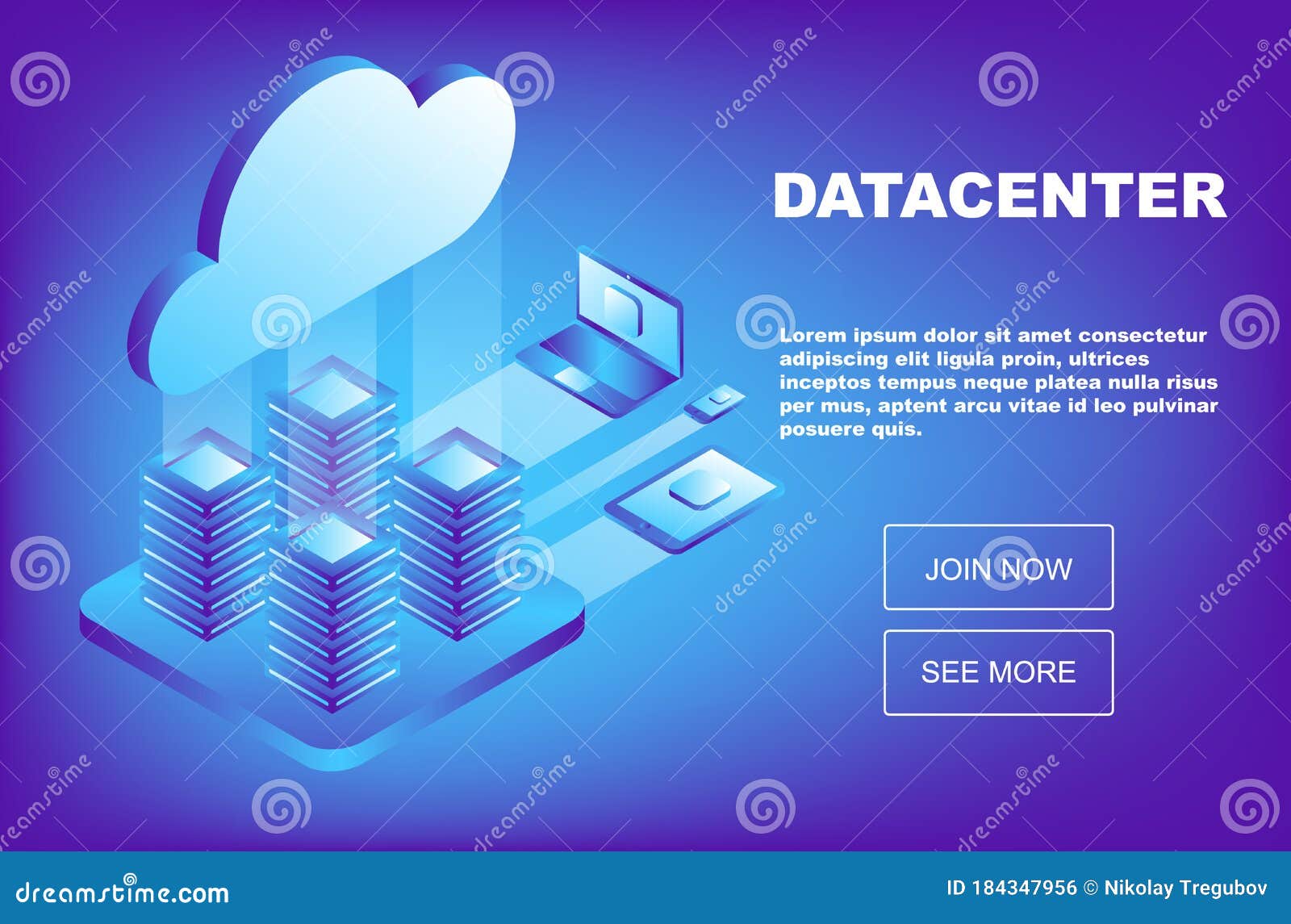 Data Center Cloud Computer Connection Hosting Server Database Mainframe Powered Server High