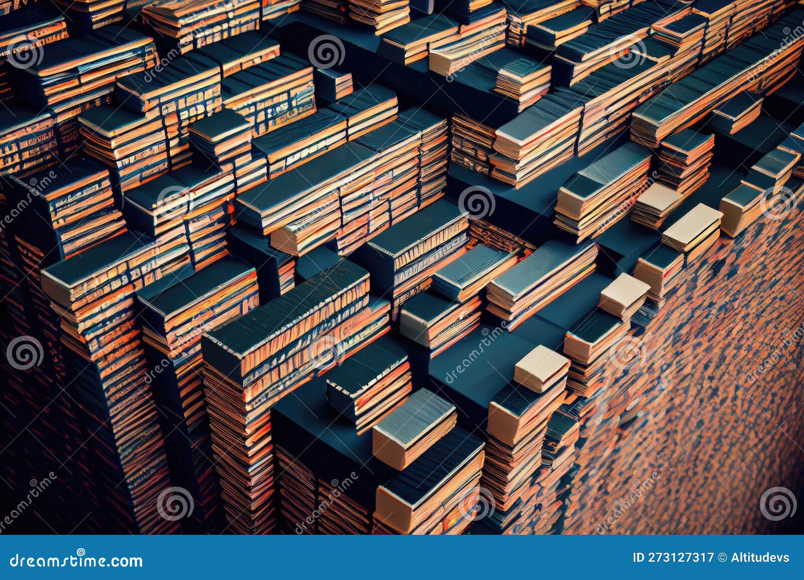 A Data Center Composed of Stacks of Books, with Each Row Representing a ...