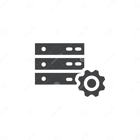 Data Center Configuration Icon Simple Vector Symbol Stock Vector ...