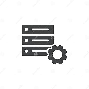 Data Center Configuration Icon Simple Vector Symbol Stock Vector ...